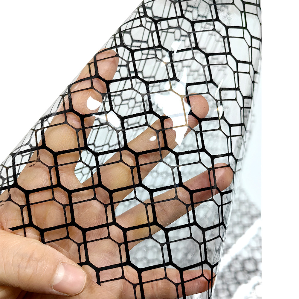 Transparent ESD Grid Cleanroom Door Partition Curtain